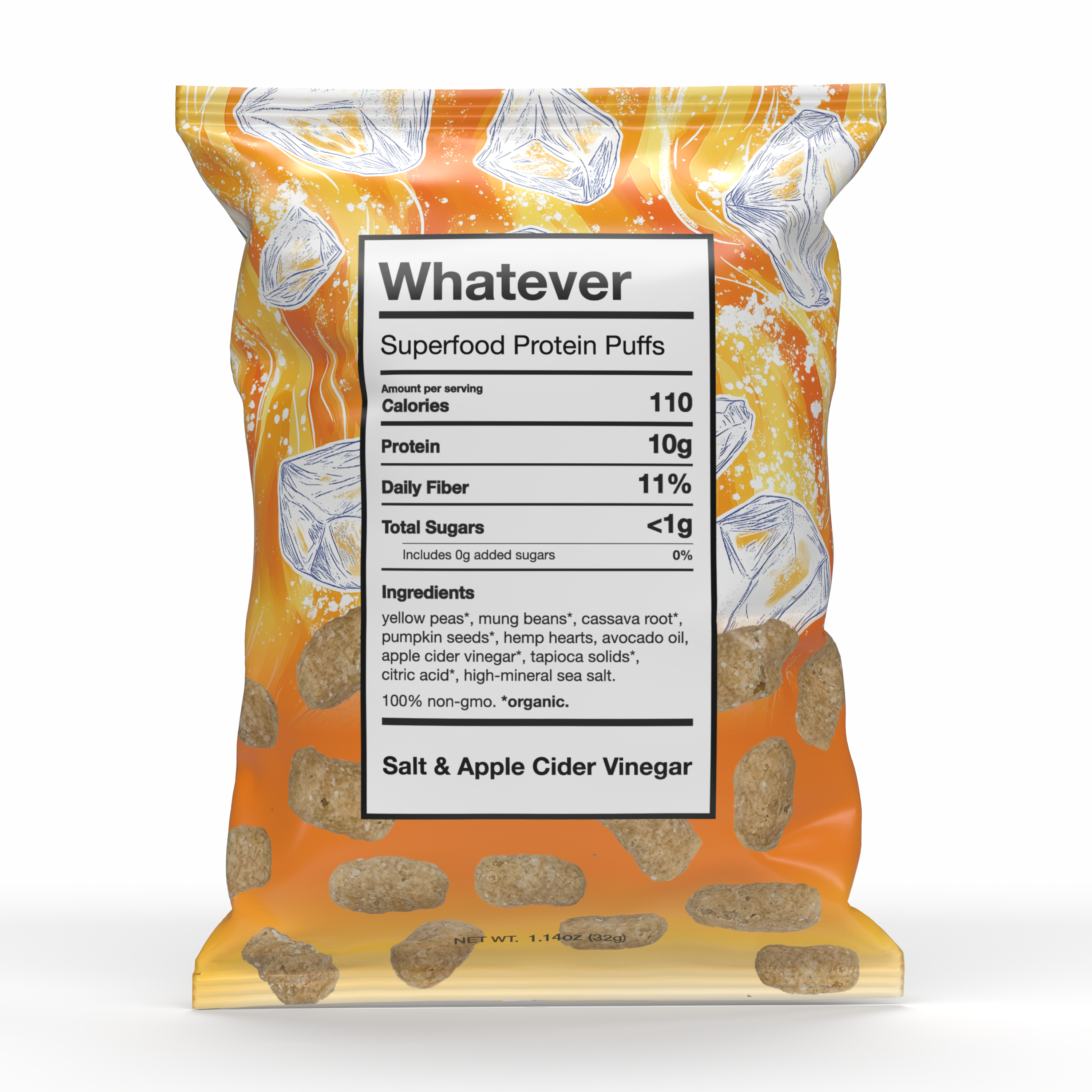 Whatever Puffs - Salt & Apple Cider Vinegar (8 Pack)